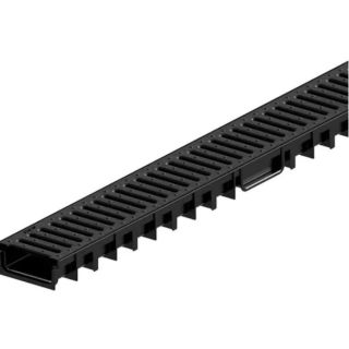 Aco Easyline H50 Shallow Channel Drain 1m A15 Black Mesh Grate 330004