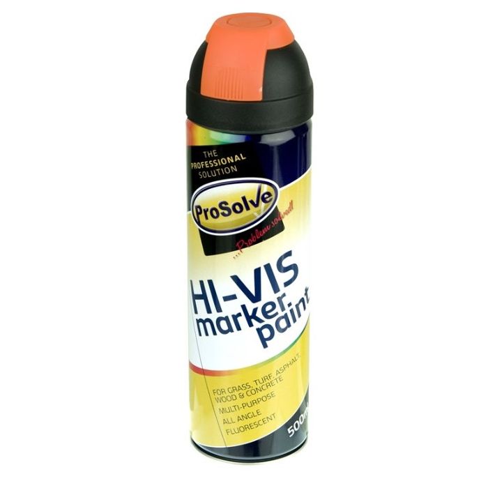 Prosolve Hi-Vis Marker Paint 500ml Orange PVHIVISFOA